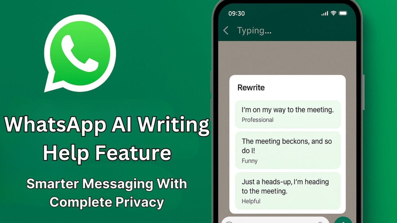 WhatsApp AI Writing Help Feature, Lets You Rewrite Messages