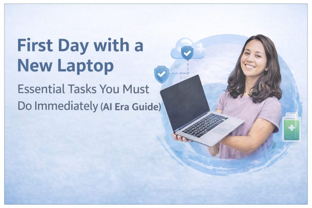 New Laptop Setup Guide: 15 Essential Things to Do on Day One