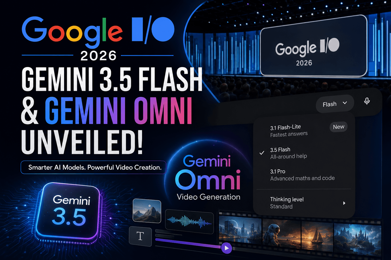 Gemini 3.5 Flash Unveiled : Faster AI, Gemini Omni & Cost Details